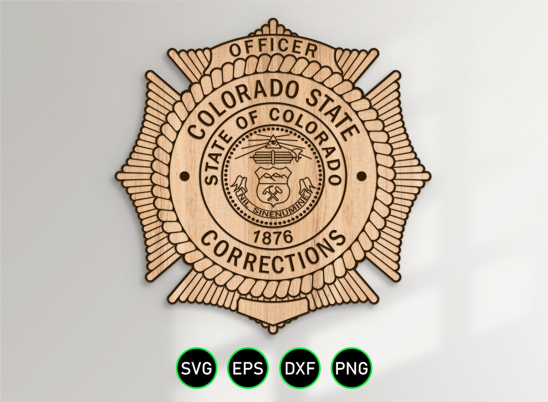 Colorado State Corrections Badge SVG, CDOC Corrections Department ...
