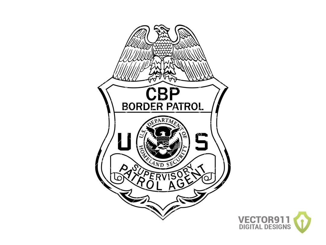 CBP Supervisory Patrol Agent Badge Border Patrol Customs - Etsy