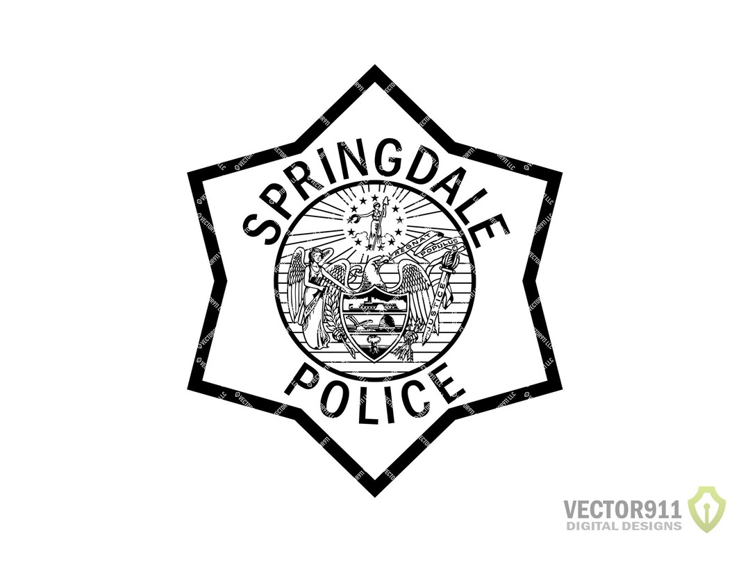 Springdale AR Police Department Patch Arkansas City Law - Etsy