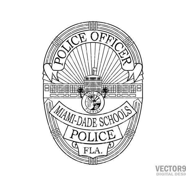 Miami Dade Police Badge - Etsy