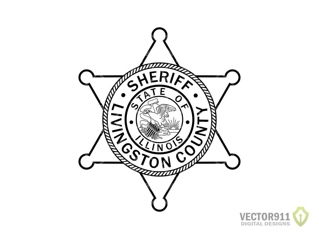 Livingston County Illinois Sheriff's Department Badge, IL Law ...