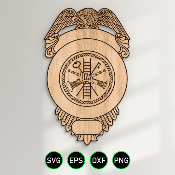 Fire Fighter Badge for Kids - Etsy