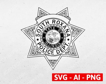 Illinois Police Badge Png - Etsy