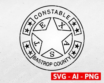 Texas Constable Svg - Etsy