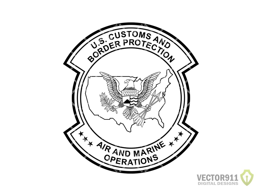 US Customs Border Protection Air Marine Operations Badge, CBP AMO Logo ...