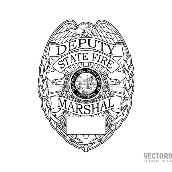 Fire Marshal Badge - Etsy