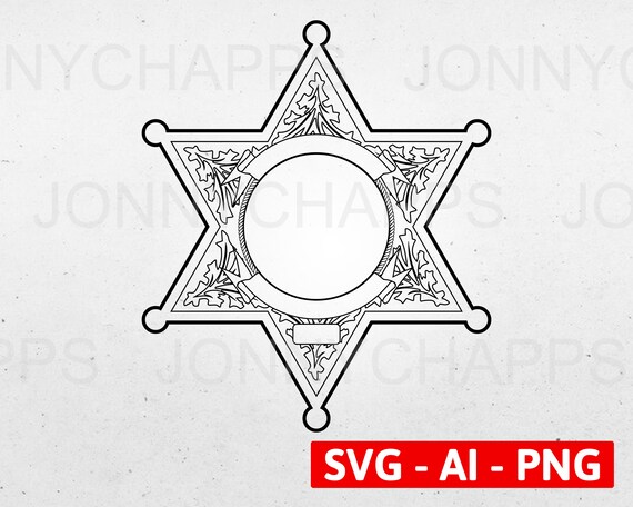 Blank Sheriff Badge