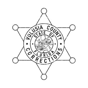 Volusia County Florida Corrections Department Star Badge Vector Clipart ...