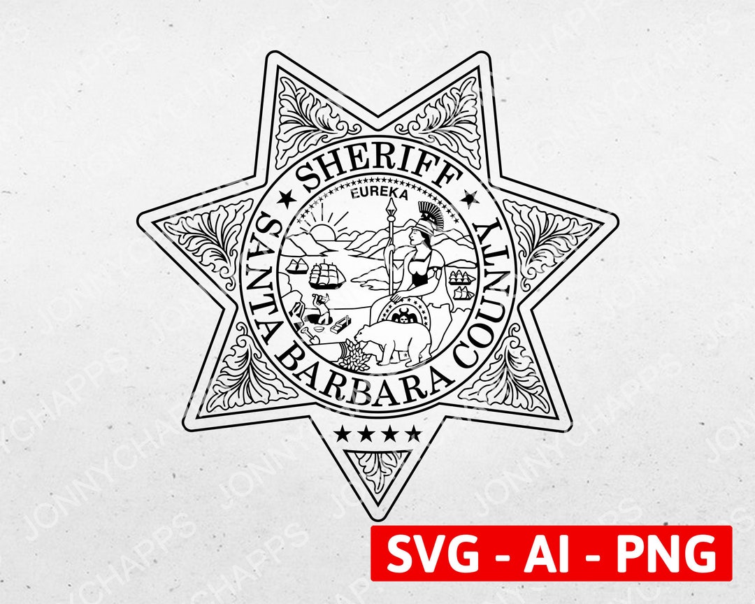 Santa Barbara CA Sheriff's Department Badge California - Etsy