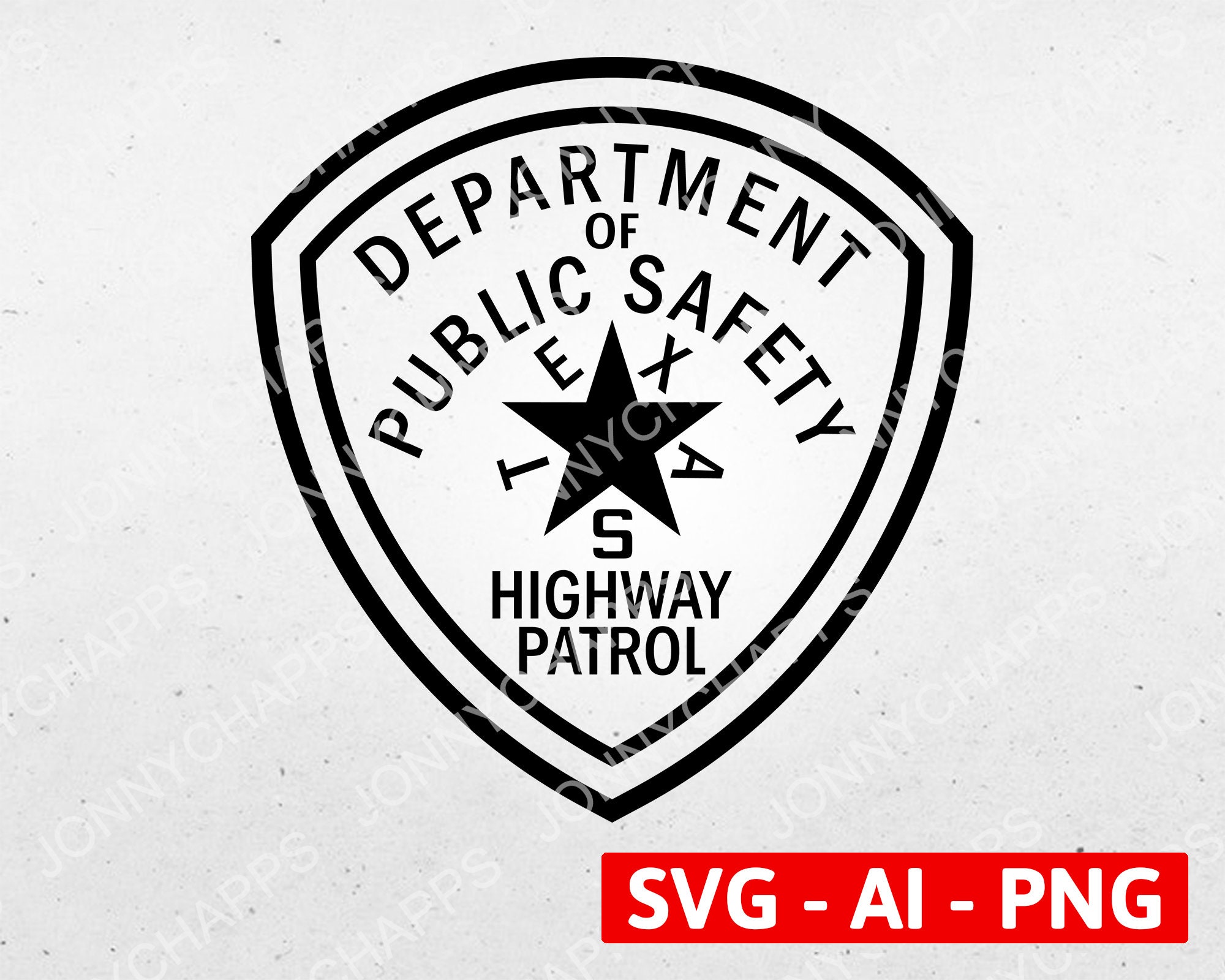 Texas DPS Highway Patrol Vintage Logo Texas State Police | Etsy