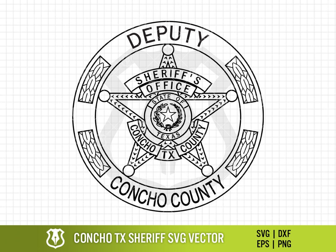 Concho County Texas Sheriff's Office Badge, TX Sheriff Department ...