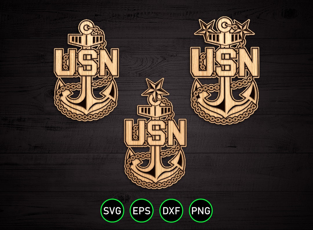 Buy US Navy Chief Anchors SVG Collection, USN Chiefs Anchor Vector ...