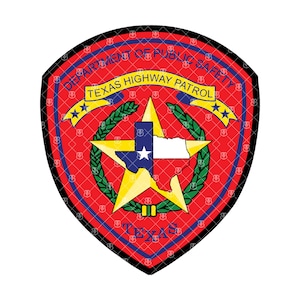 Texas DPS Highway Patrol Patch Layered, Texas State Police Trooper Badge, TX Law Enforcement ...