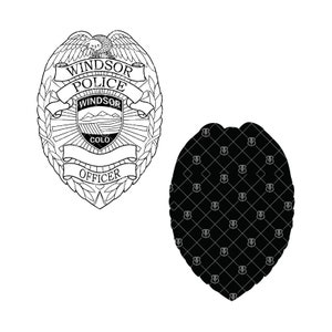 Windsor Colorado Police Badge SVG, Police Department Officer Vector ...