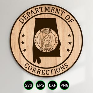 Alabama Department of Corrections Seal SVG, Corrections Department ...