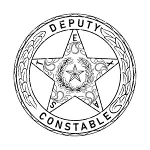 Texas Deputy Constable Badge SVG, Constables Department Vector Clipart ...