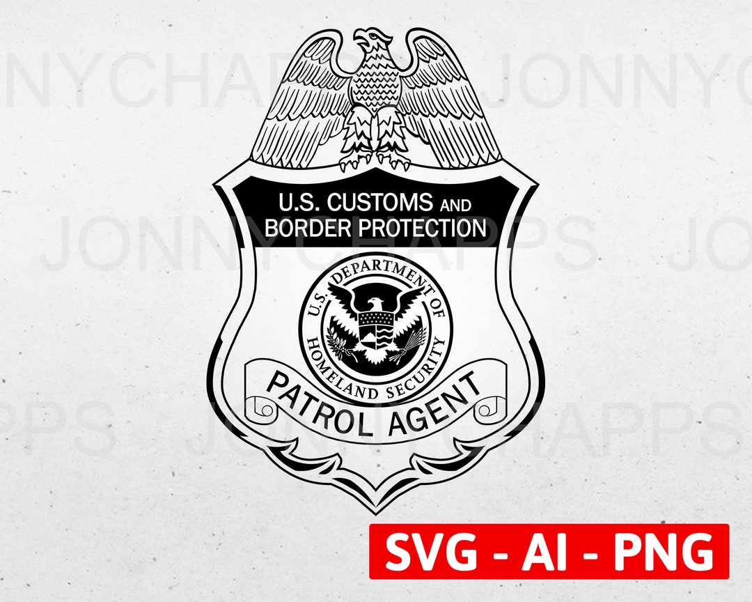 US Customs and Border Protection Badge CBP DHS Patrol Agent - Etsy