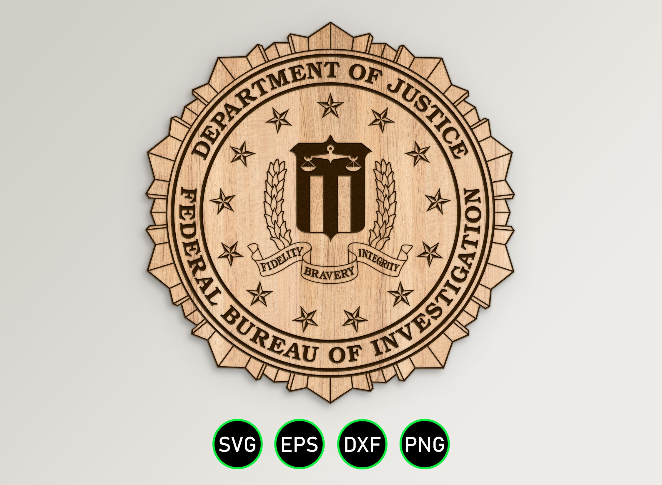 Fbi Vector Logo FBI Badge Plaque – American Plaque Company
