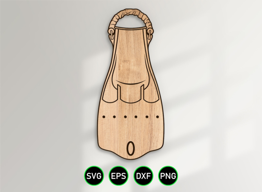 Scuba Fin SVG, Scuba Diver Snorkeling Fin Vector Clipart for Laser ...