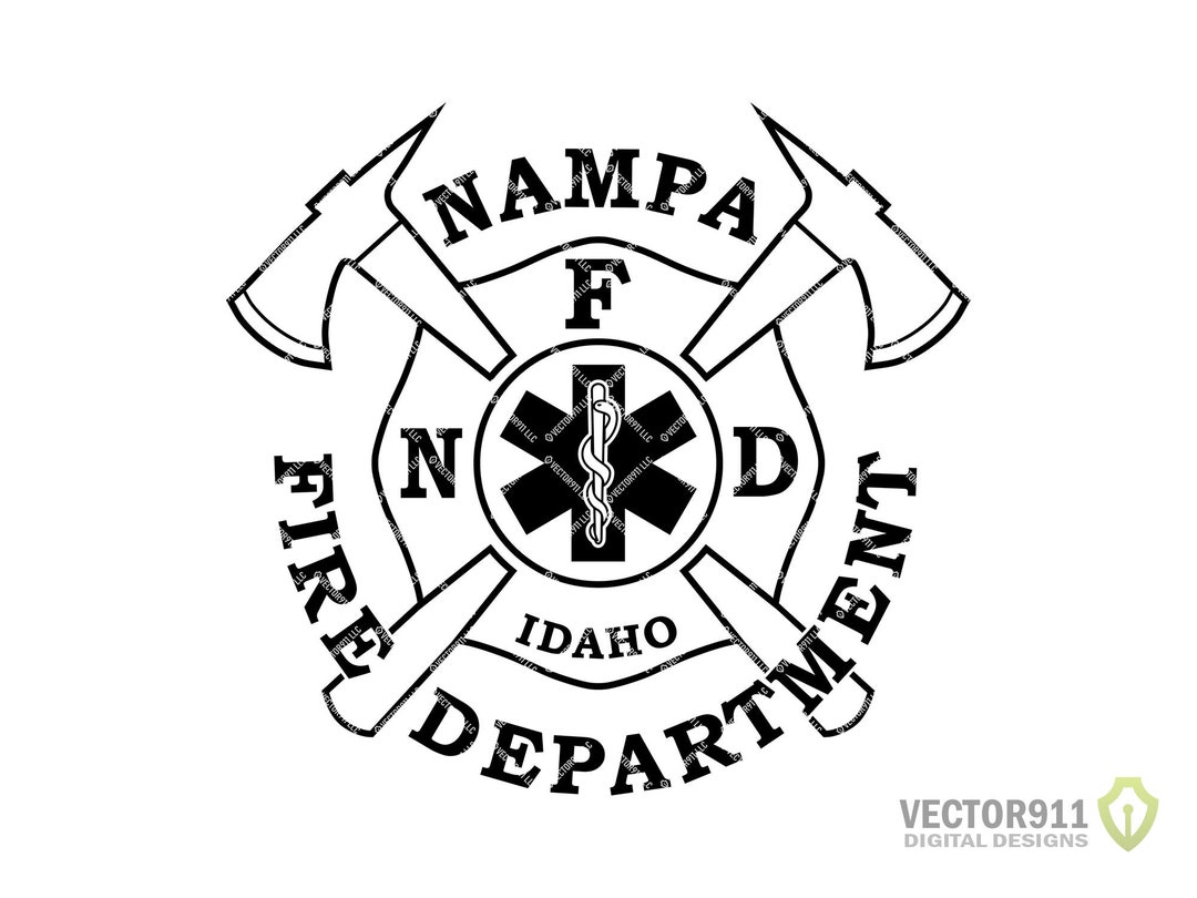 Nampa Idaho Fire Department Logo, City of Nampa ID Fire EMS Patch ...