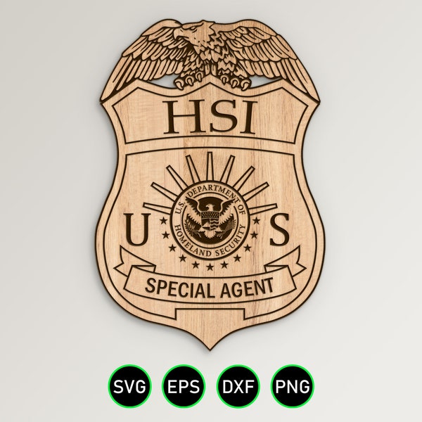 Hsi Badge Svg - Etsy
