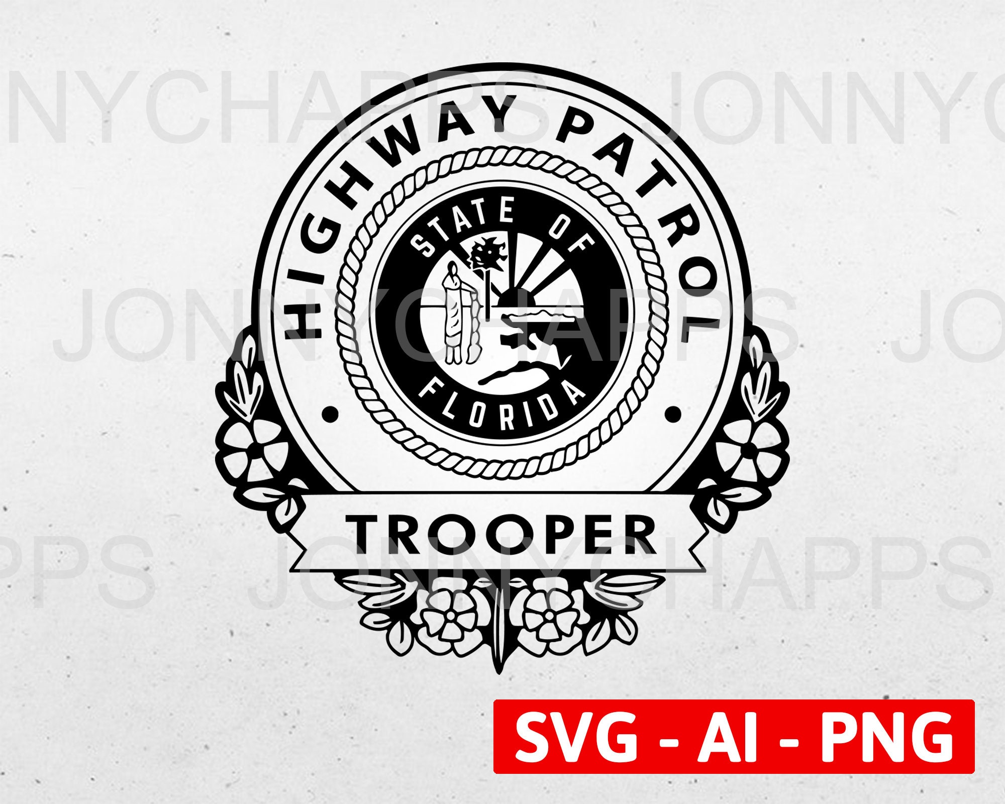 Florida Highway Patrol Trooper Seal FL State Police - Etsy Ireland