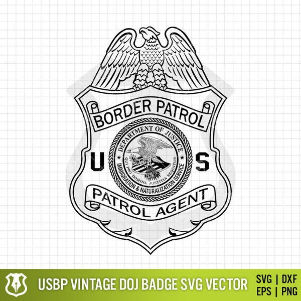 Border Patrol Agent Badge Svg - Etsy