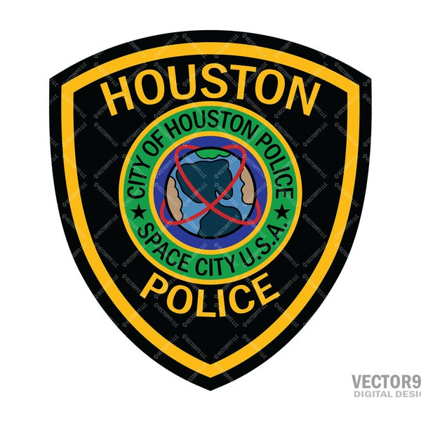 Houston Police Badge - Etsy