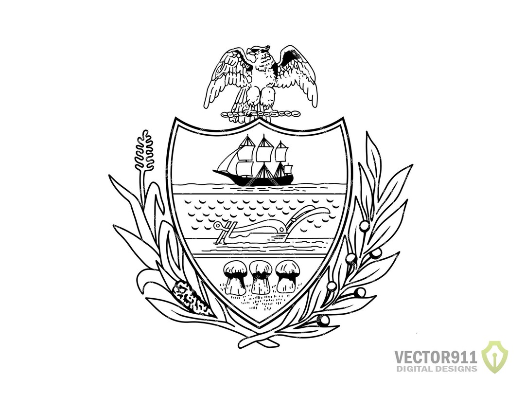 Allegheny County Pennsylvania Seal, PA Logo Seal Digital Vector .ai ...