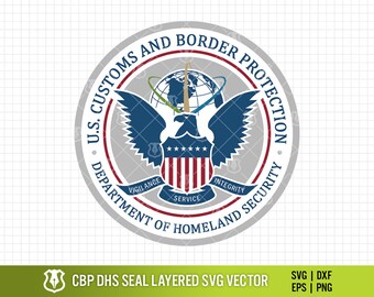 US Customs and Border Protection Logo, CBP, Badge, Homeland Security ...