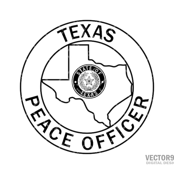 Texas Peace Officer Badge - Etsy