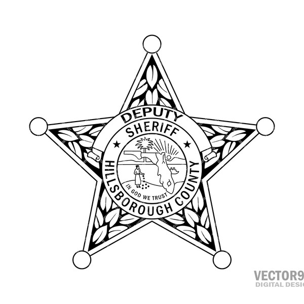 Florida Sherrif Badge Svg - Etsy