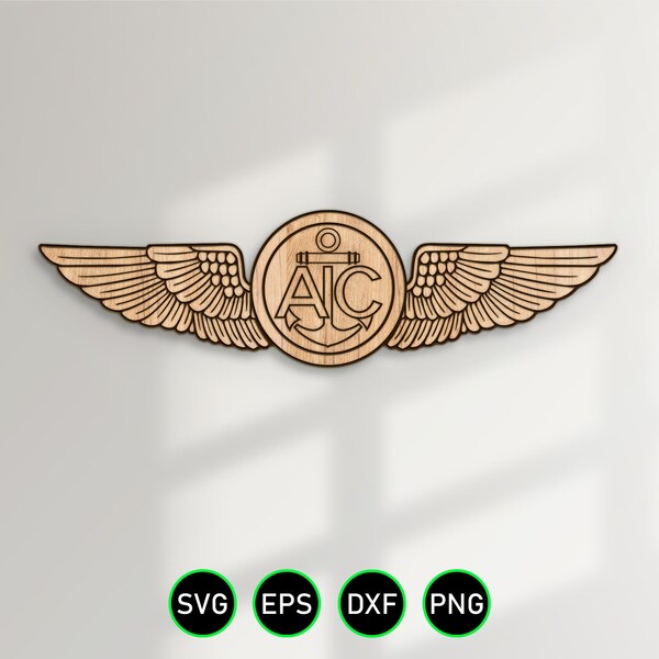 Aircrew Wings Svg - Etsy