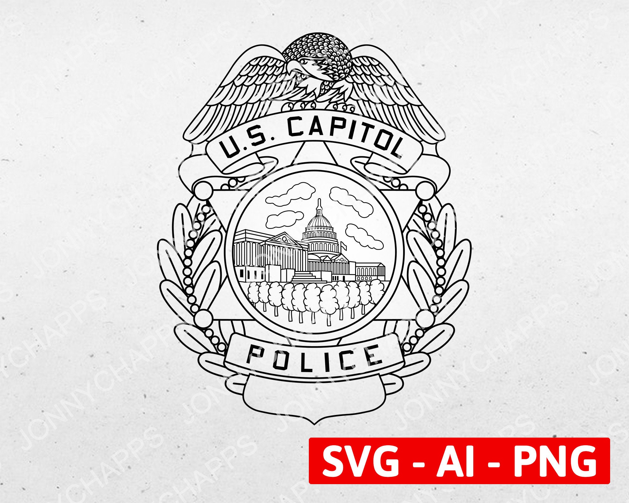 US Capitol Police Badge USCP PD Police Logo Patch Insignia - Etsy Finland