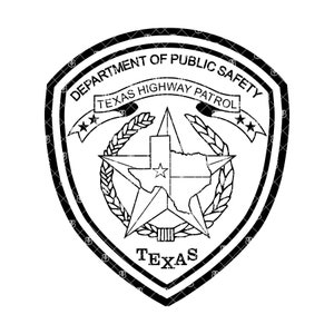 Texas DPS Highway Patrol Patch Layered, Texas State Police Trooper Badge, TX Law Enforcement ...