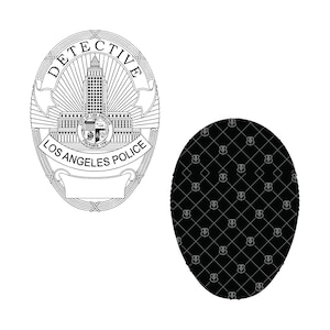 LAPD Detective Badge SVG, Los Angeles California Police Department ...