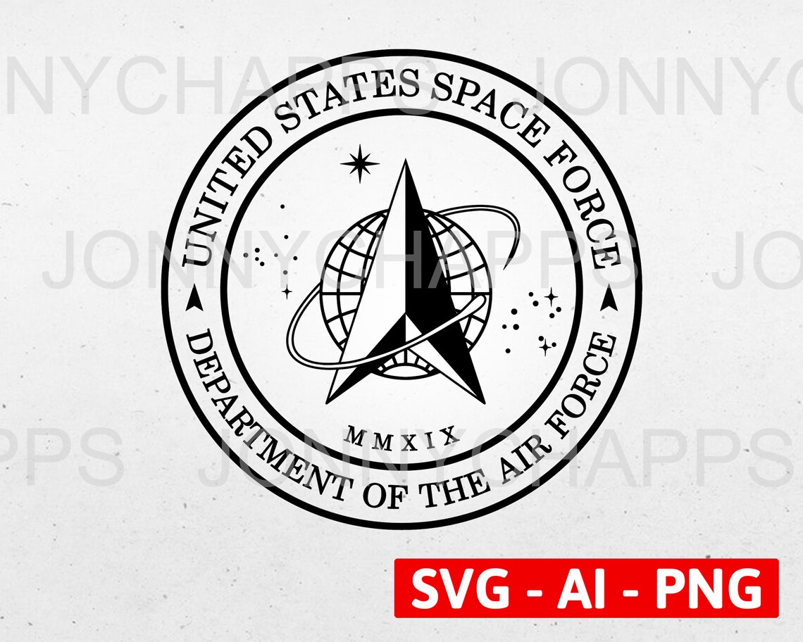 Space Force Seal Digital Vector .ai .svg .png | Etsy