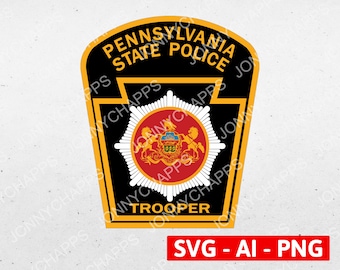 Pennsylvania State Police Logo - Etsy