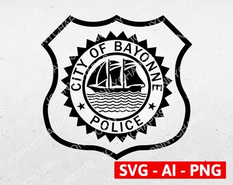 Jersey City Police Department Badge - Etsy