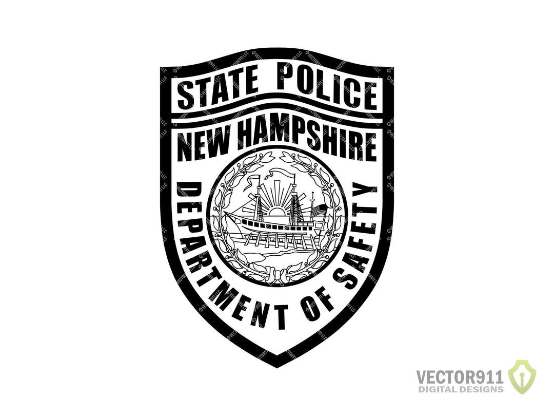 New Hampshire State Police Seal Logo NH Highway Patrol Law - Etsy