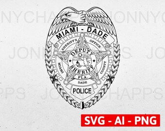 Miami Dade Police - Etsy
