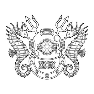 US Navy Master Diver Insignia Pin Updated Design Vector Clipart High ...