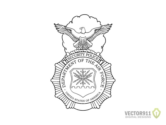 Air Force Security Forces Police Badge