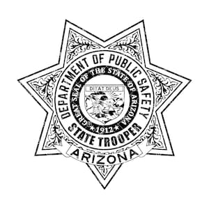 Arizona State Trooper Badge SVG, Public Safety Highway Patrol Police ...