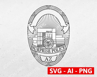 Surprise Az Police Badge - Etsy