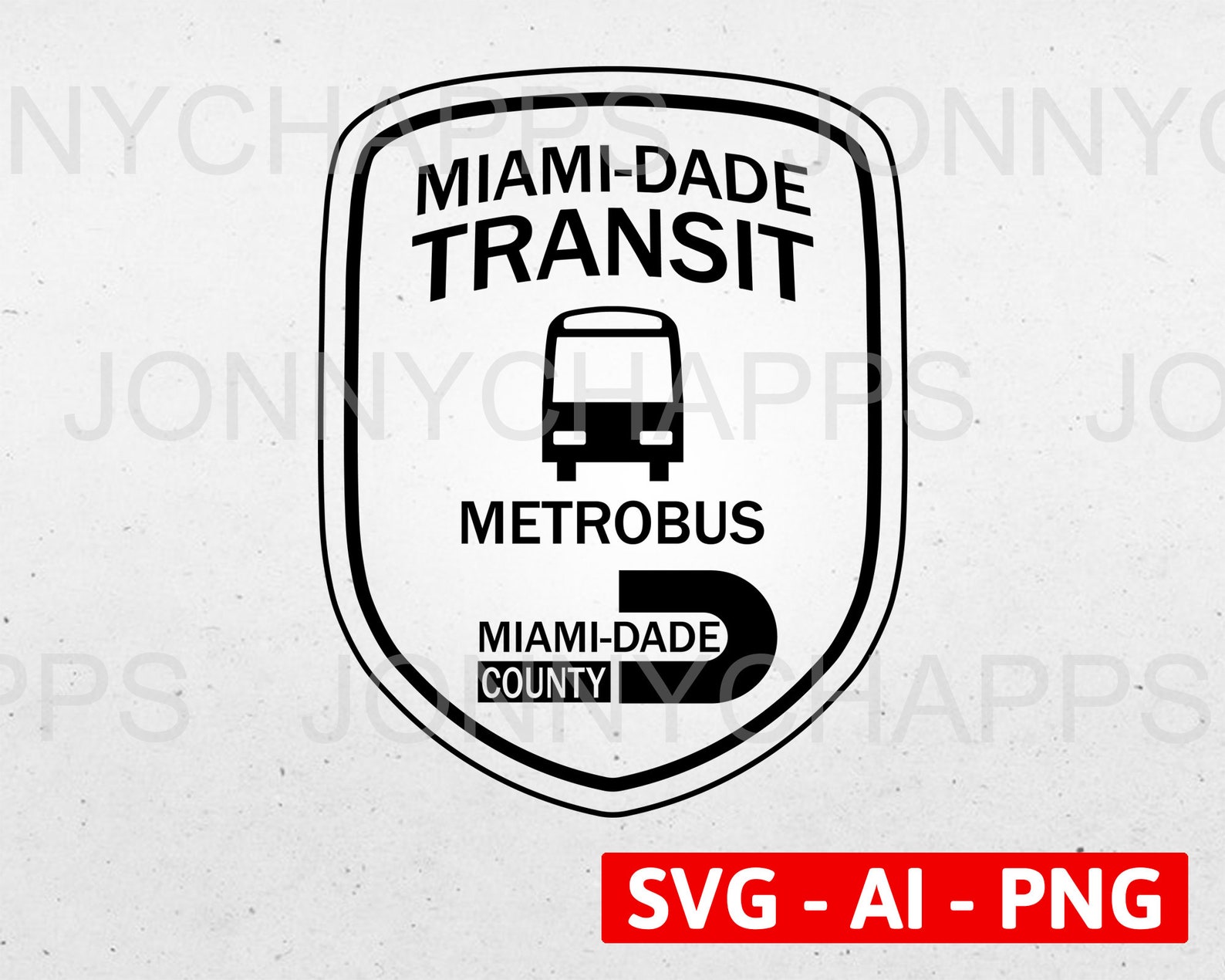 Miami Dade Transit Metrobus Patch Miami-dade County Florida | Etsy