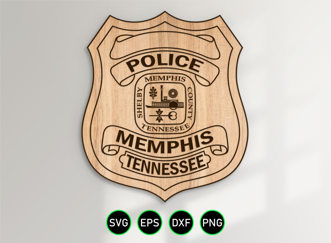 Memphis Tennessee Police Badge SVG, Police Department Officer Vector ...
