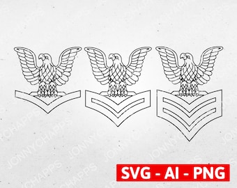 Navy Rank Svg - Etsy