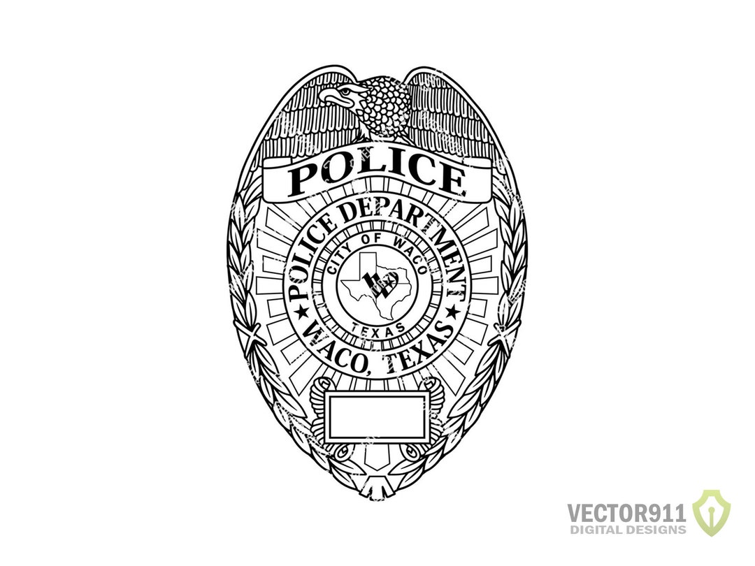 Waco Texas Police Department Officer Badge TX Law Enforcement - Etsy