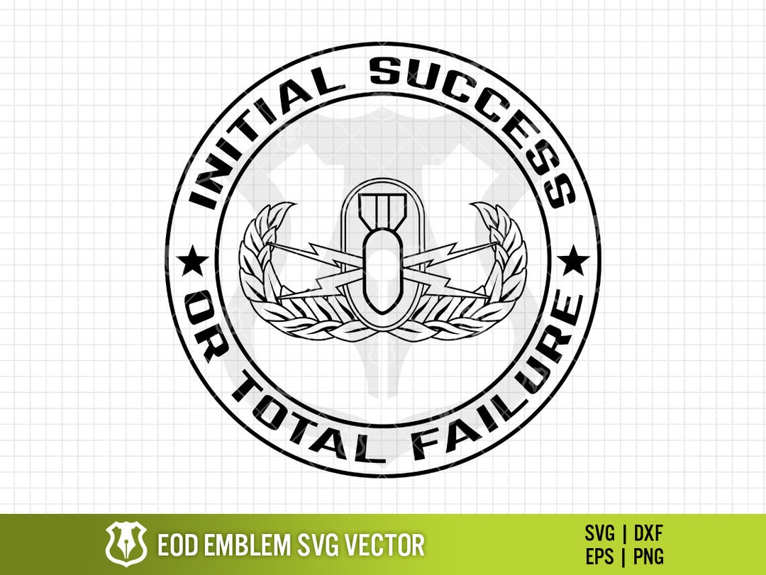 EOD Explosive Ordnance Disposal Basic Badge Initial Success - Etsy